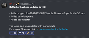 PSA: ScooterHacking ReFlasher Now Supports Gen 2 AT32/GD32 ESC's ...