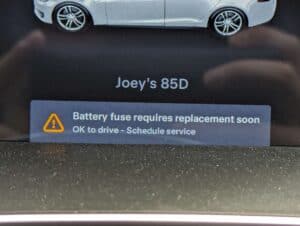 "Battery Fuse Requires Replacement" - 2015 Tesla Model S 85D Cost ...